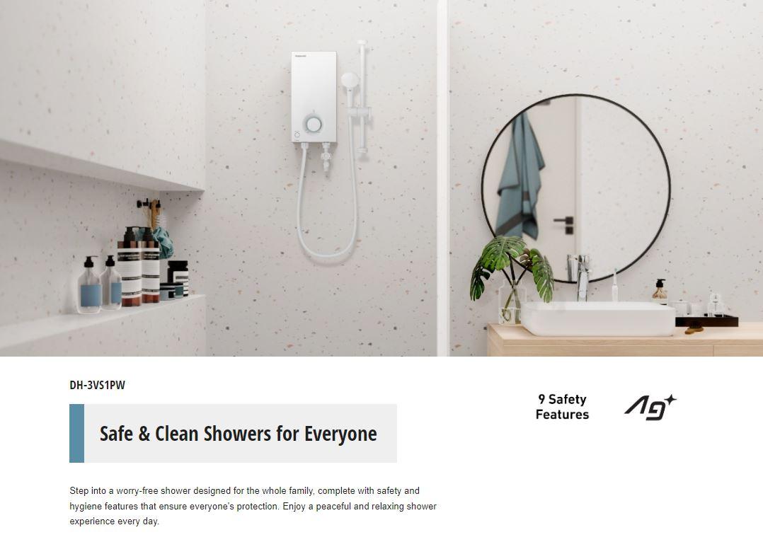 Panasonic Water Heater DH-3VS1PW Single-point with FREE Installation ...