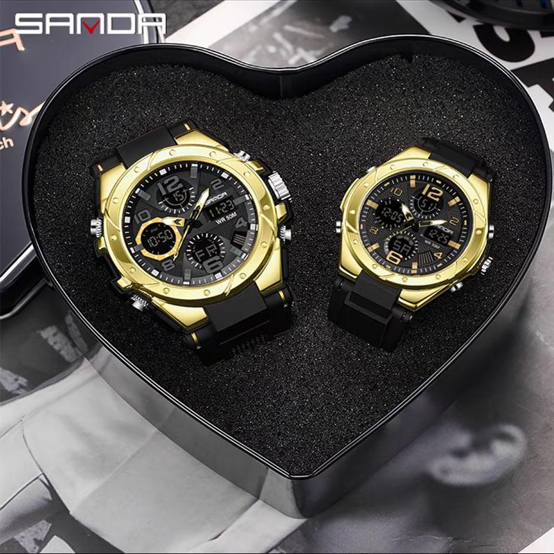 Couple Watches, AW24 SANDA, 6008+6062, Shiny Dial, Electroni - TikTok ...