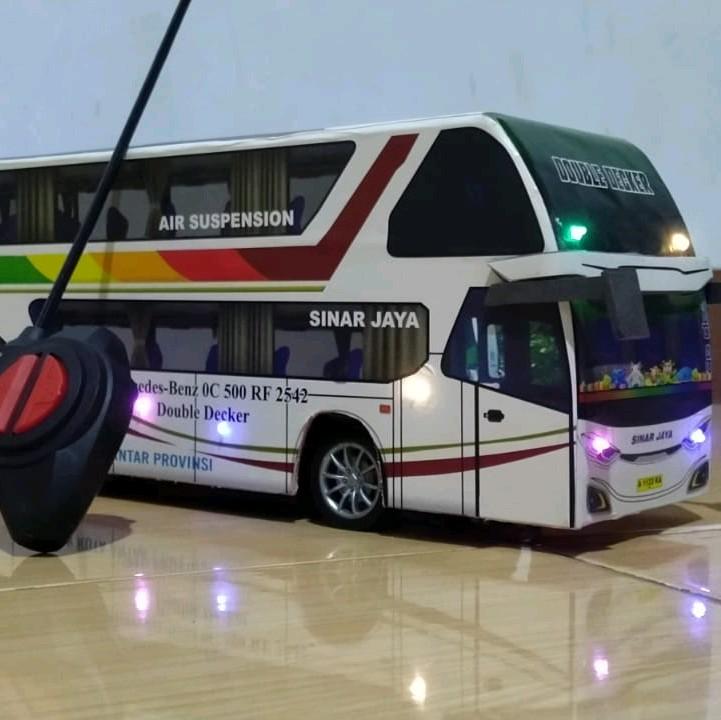 miniatur bus full variasi lampu dan telolet basuri dan remot - Shop ...