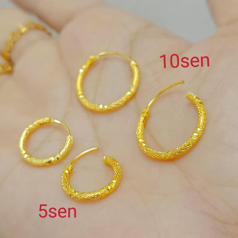 Earring Subang Emas Bangkok GOLD PLATED - TikTok Shop Malaysia