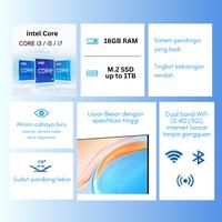 Promo eFound PC Intel Core i3/i5/i7 – Paket PC lengkap, Monitor Full HD 27 inch WT, 32GB RAM ...