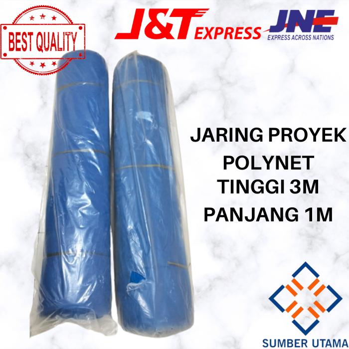 (PER METER) Jaring Proyek Polynet Jaring Pengaman Bangunan Proyek ...