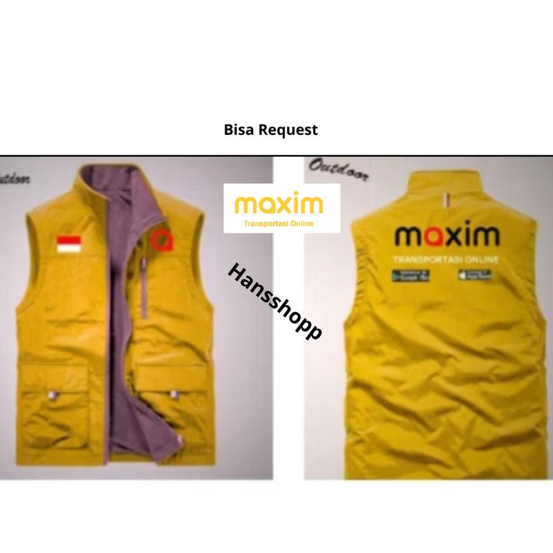 Terbaru.., Rompi Ojol Maxim O.line / Rompi Jakey Maxim Waterproof ...