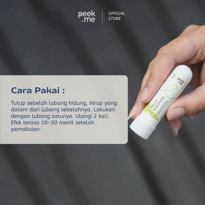 Peek.Me Hello Sunshine | Inhaler Alami & Aman | Meredakan Kecemasan ...