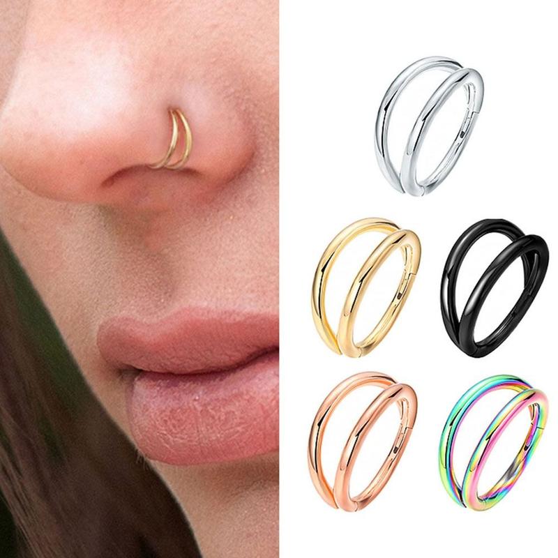 Tindik dua lapisan penyaduran elektrik untuk lubang hidung, cincin ...