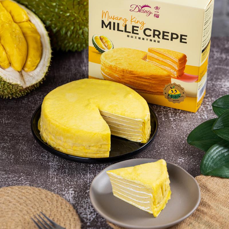Musang King Mille Crepe Cake 700g / pcs - TikTok Shop Malaysia