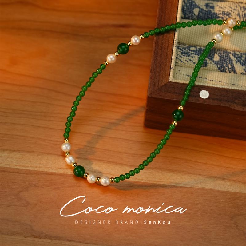 【Xia Xia Jewelry】Natural Pearl Long Piece Agate Elegant Ligh - TikTok ...