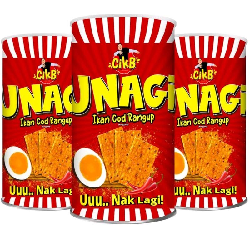 UNAGI FISH COD SALTED EGG CRISPY SNACK BY CIK B Crunchy Savoury ...