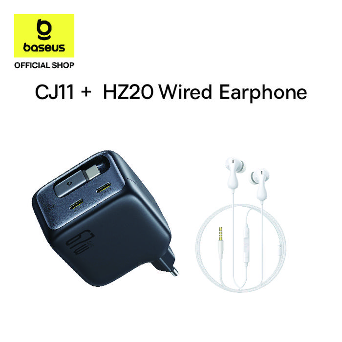 Promo [BUNDLE EARPHONE] Baseus EnerCore CJ11 Fast Charger with # ...