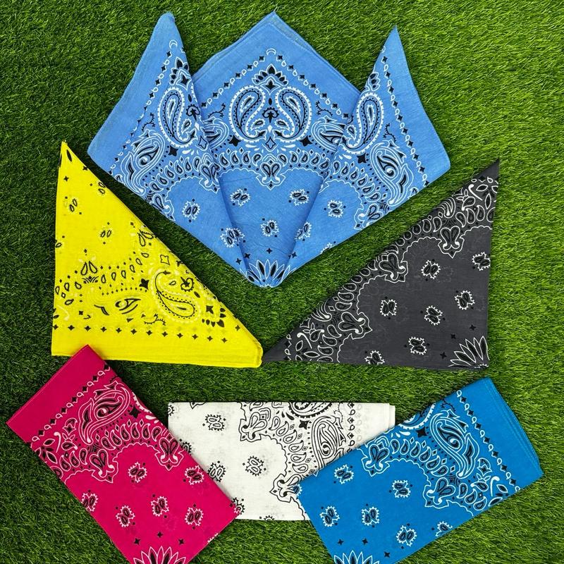 12pcs/6pcs Unisex headscarf handkerchief for fashion band rock ...