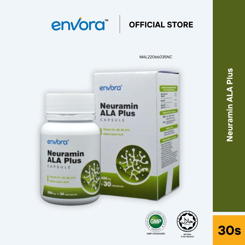 Envora Neuramin ALA Plus 30's | 5-in-1 Formula untuk Kapsul Vitamin ...