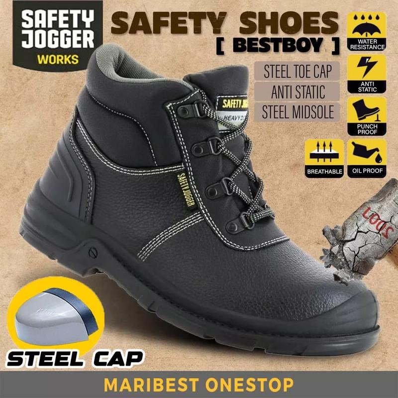 (Free Gift)Original Safety Jogger BESTBOY Mid Cut Safety Boots S96-9998 ...