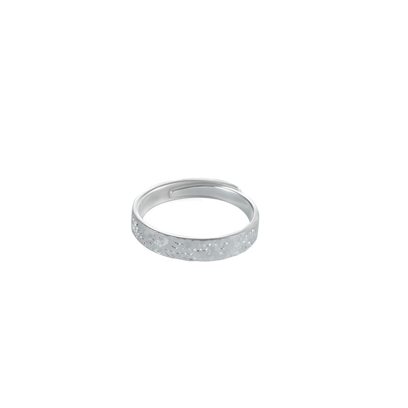 999.9 Fine Silver Crushed lce Coated Ring(8284),Silver - TikTok Shop ...