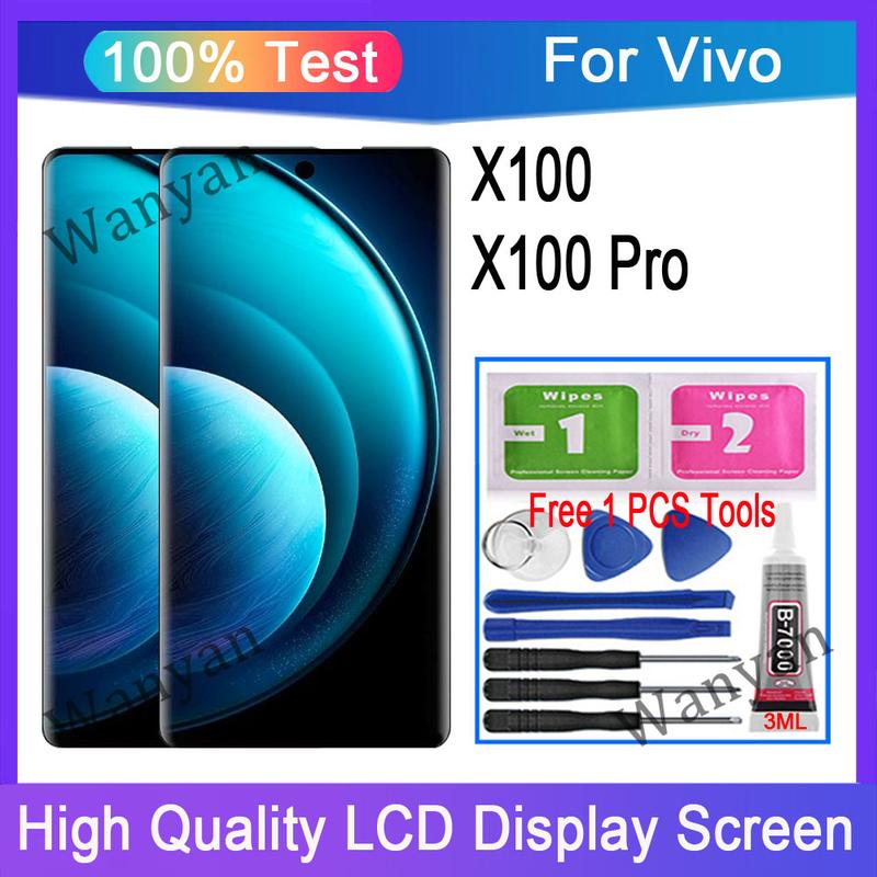 Paparan LCD Skrin Sentuh, Untuk Penggantian Vivo X100 X100 Pro ...