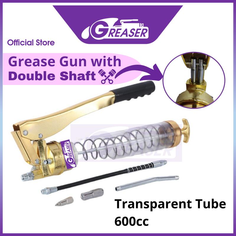 Greaser Transparent Grease Pump Double Shaft / Grease Gun / Pam ...