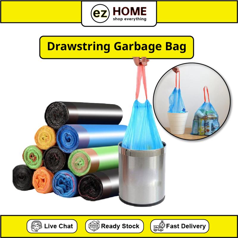 [Drawstring Garbage Bag - 15 Pcs/Roll ] Drawstring Trash Bag - TikTok ...
