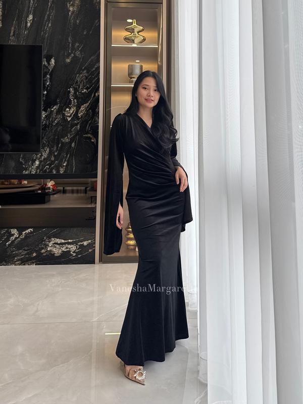 ( VM ) - Dress Bludru Velvet /Dress Terbaru/ Baju Kondangan - Shop ...
