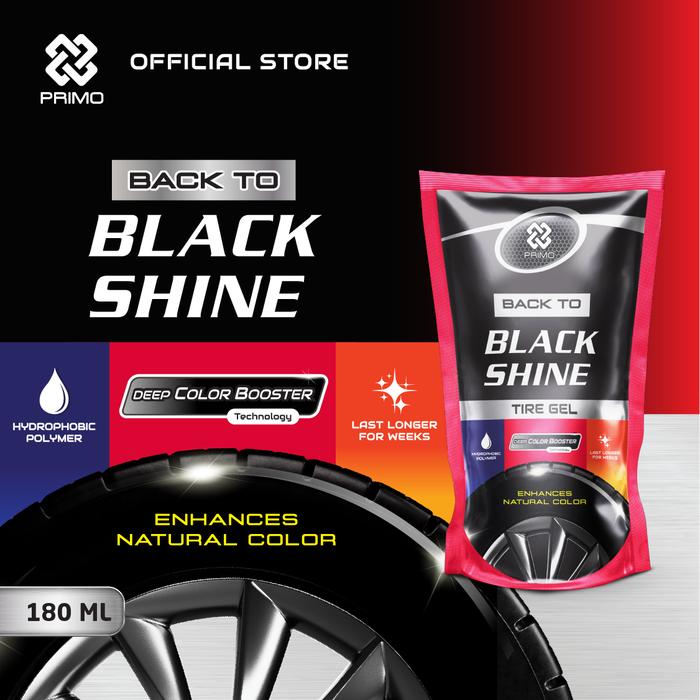 Promo PRIMO Pengkilap Ban 180mL Back to Black Shine Semir Ban Motor ...