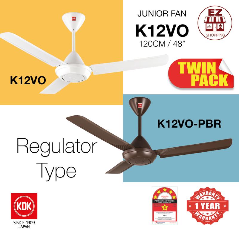 KDK CEILING FAN-JUNIOR FAN (120cm/48") BROWN K12V0-PBR / K12V0 - TikTok ...