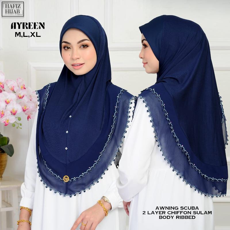 SARUNG MYREEN 2 LAYER BODY RIBBED CHIFFON SULAM AWNING SUCB - TikTok ...