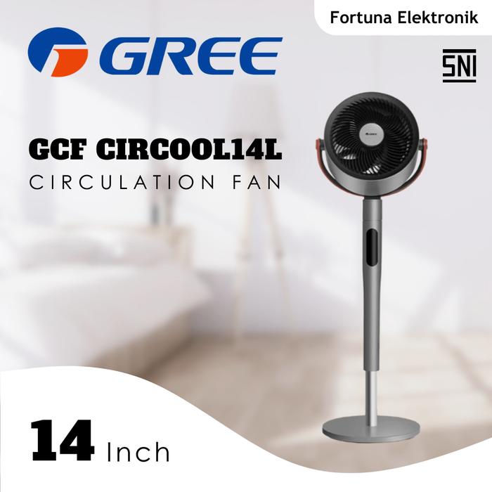 Jual Gree Air Circulation Fan 14 Inch GCF CIRCOOL14L Stand Fan Kipas ...