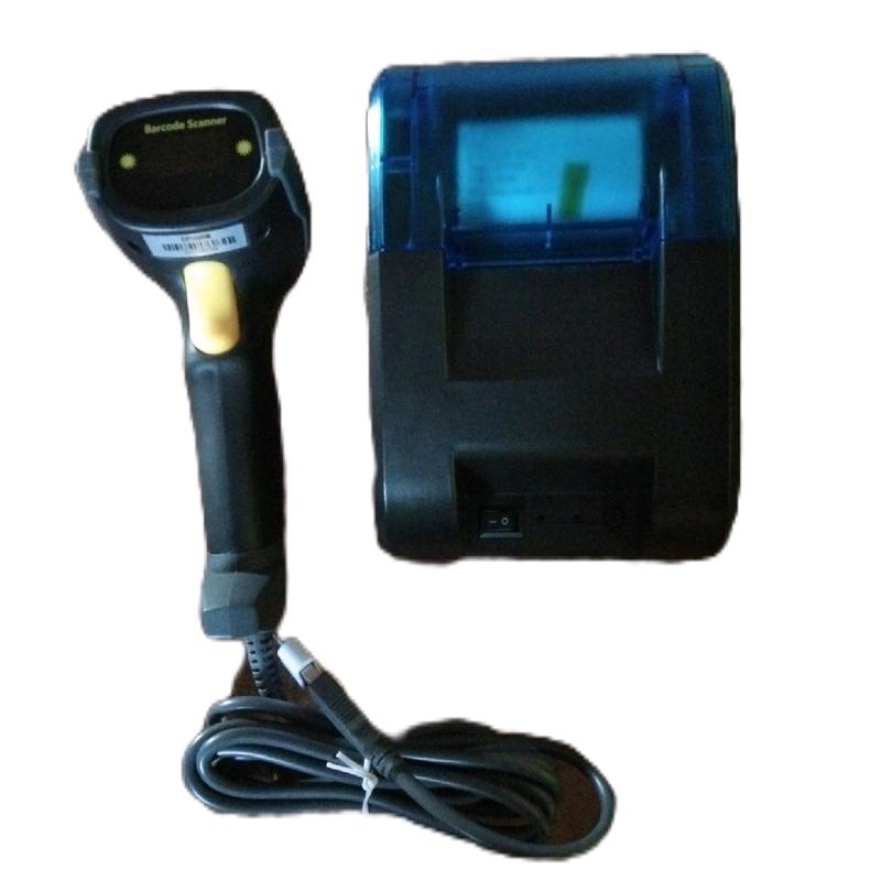 Paket Barcode Scanner dan Printer Kasir Thermal Bluetooth Struk 58mm ...