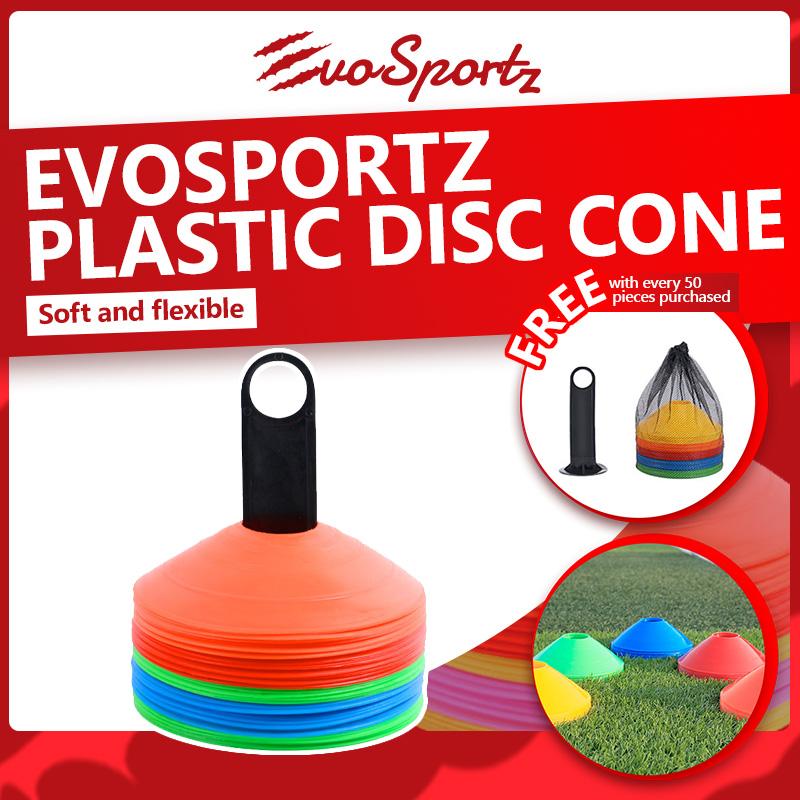 EvoSportz Plastic Disc Cone | Soccer Training Disc Marker Round ...