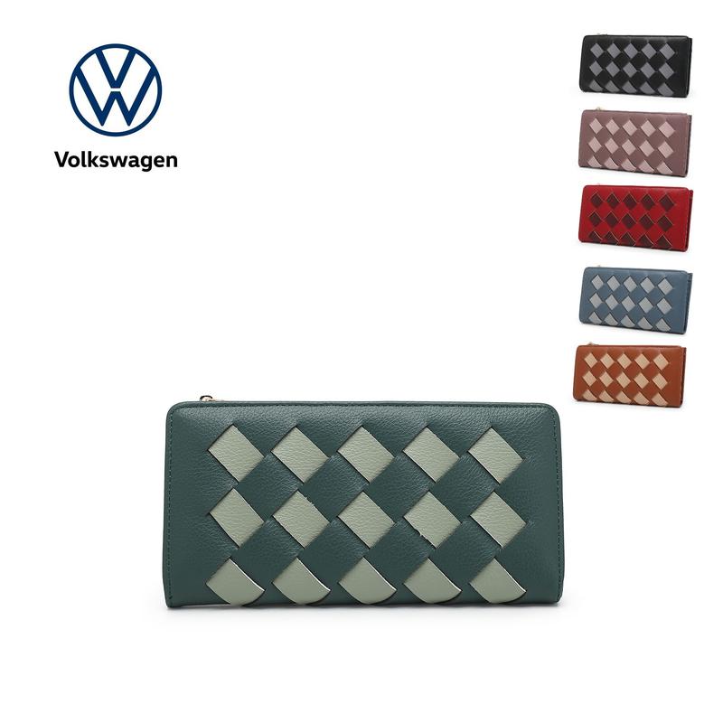 [Volkswagen Authorised Brand] Women's Long Wallet With Coin Compartment ...