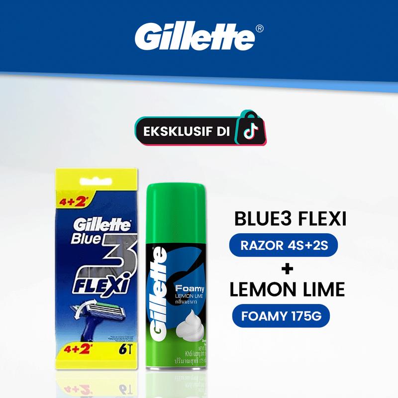 Gillette Alat Pencukur Blue 3 Flexi Razor Pisau Cukur isi 4 Gratis ...