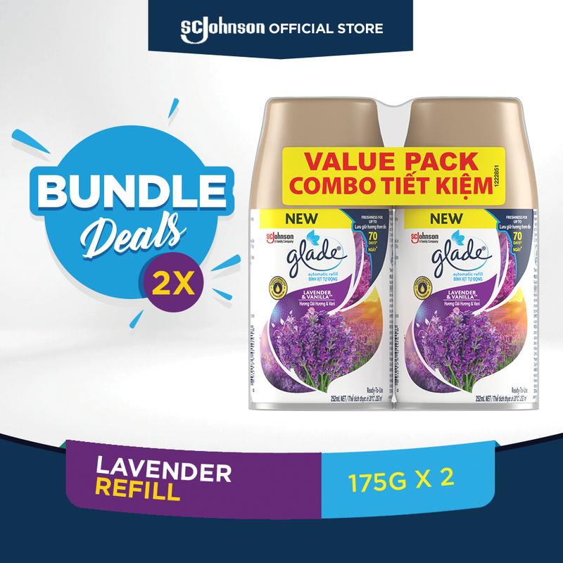 Glade Automatic Refill - Lavender & Vanilla Twin (175g x 2) - TikTok Shop Philippines