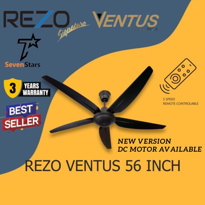 REZO Ventus My56/5b Remote Control 5speed Celling Fan - TikTok Shop ...