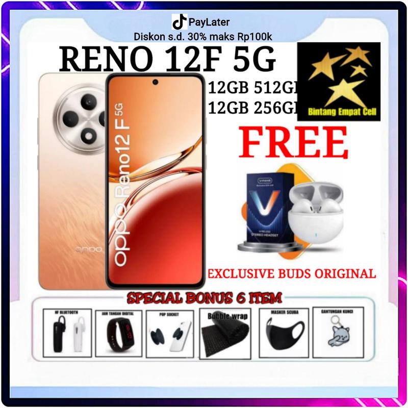 (PROMO LIVE) OPPO RENO 12F 5G 12/256 & 12/512 & RENO 12F 4G 8/256 - Shop | Tokopedia