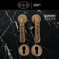 Jual Handle Pintu Roses SES Kuningan Antic Brass/Antic Ukir3/Pegangan ...