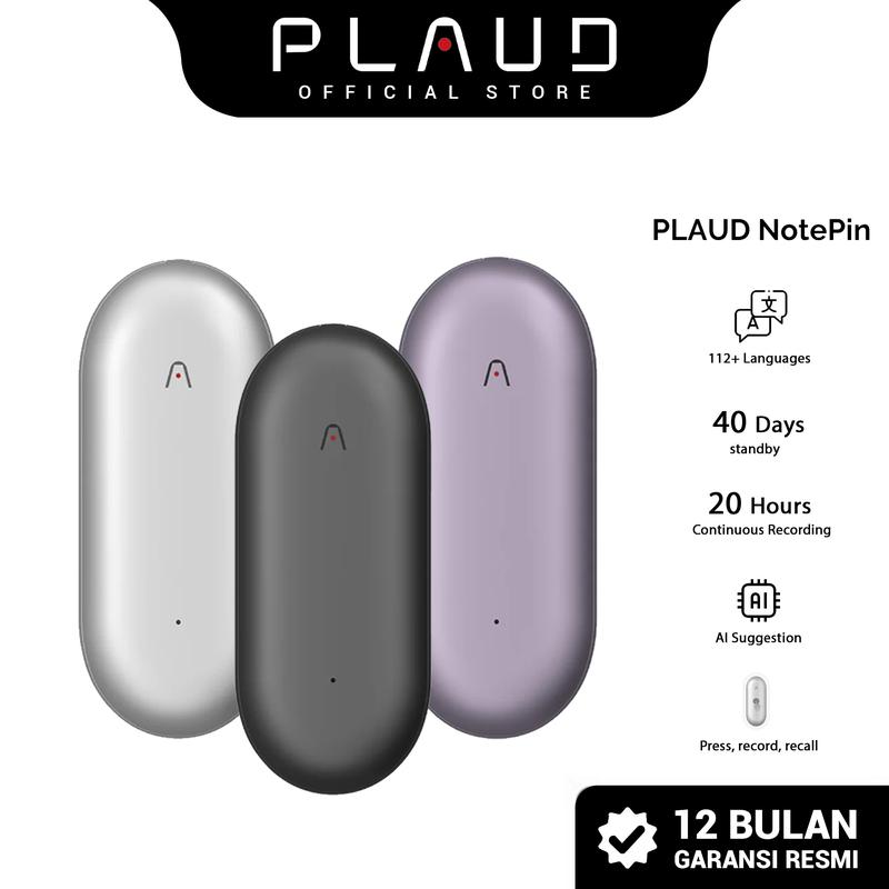 PLAUD NotePin Limited Edition Wearable AI Voice Recorder Plaud Note Pin ...