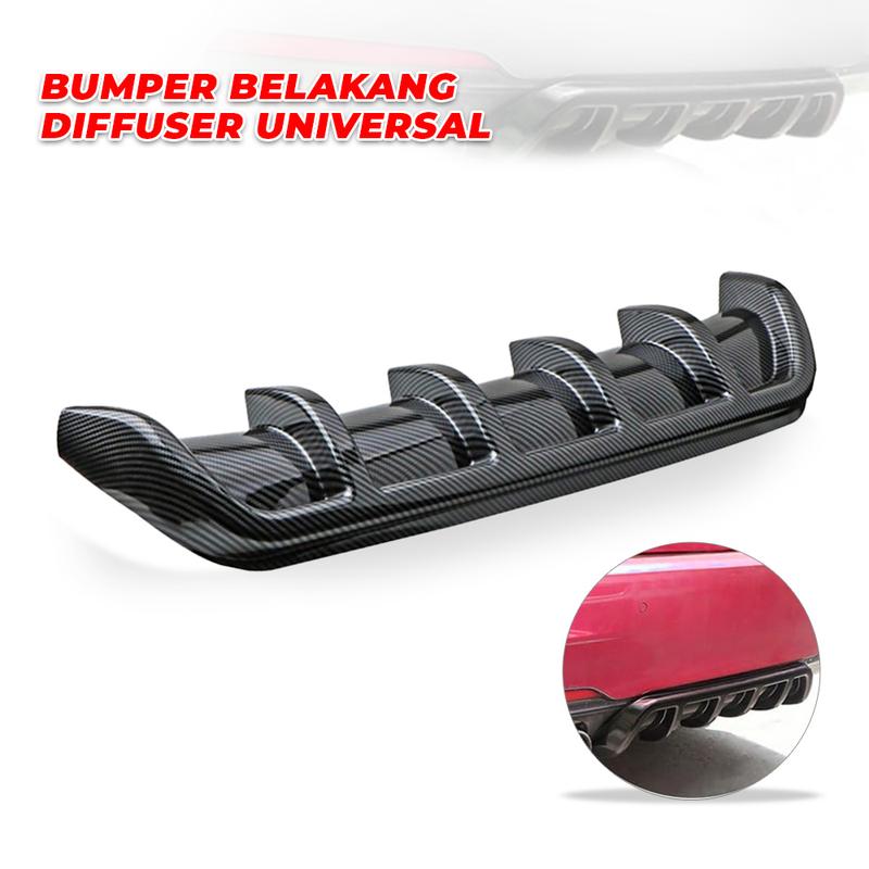 Bumper Belakang Diffuser Pelindung Bumper Mobil Universal Sirip - Shop ...