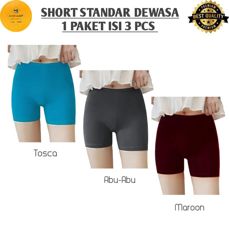 SHORT STANDAR DEWASA 1 PAKET LEBIH MURAH | SHORT WANITA BANYAK - Shop ...