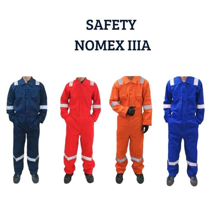 Jual Coverall Safety Nomex IIIA Lokal Fire Retardant - BIRU BCA, L ...