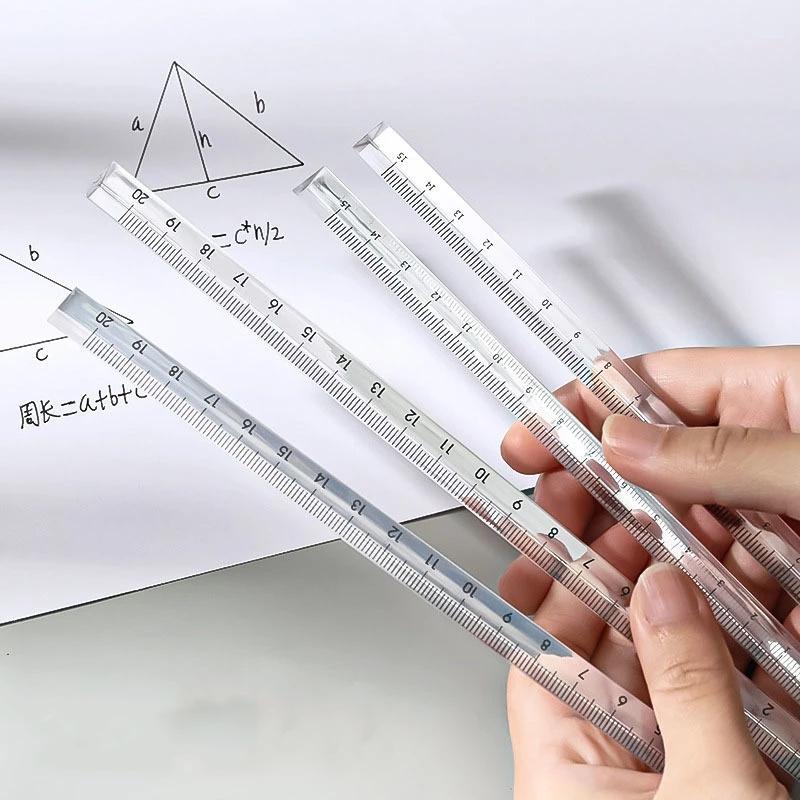 15/20CM Rulers Triangular for Drawing Measuring Examination and ...