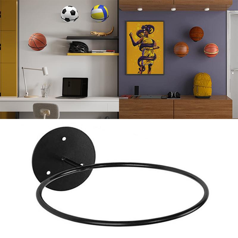 Wall-mounted Basketball and Football Storage Rack Household Ball ...