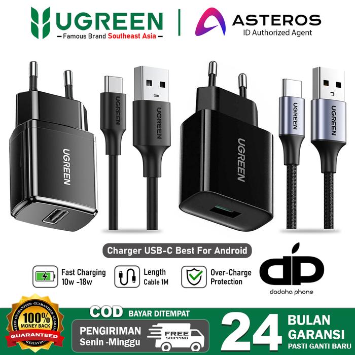 Promo [ Asteros X Dadahaphone ] UGREEN Charger USB Type C Untuk Samsung ...