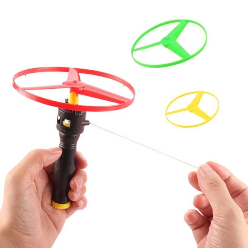 Fun Game Pull String Pull String Flying Disc Outdoor Toys Flying ...