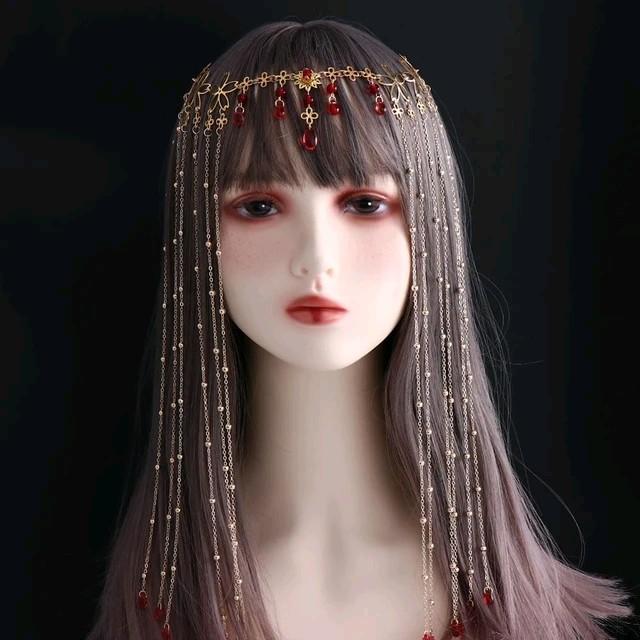 Bindi Cleopatra Bunga Hiasan Dahi Juntai Arabian Aksesoris Kening ...