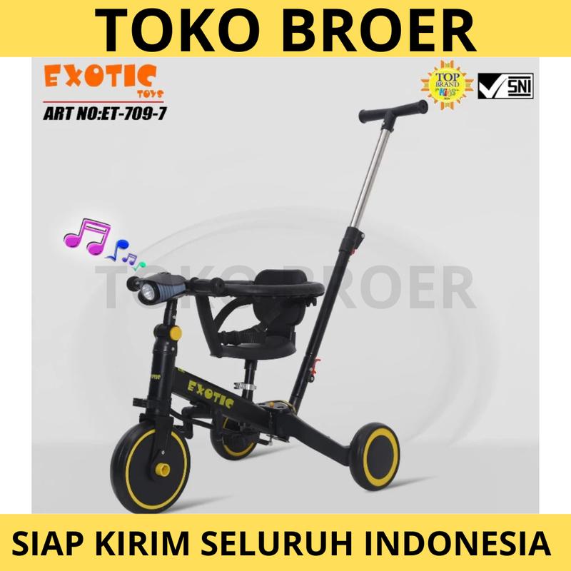 Sepeda anak Roda Tiga ET-709 & 709-7 (4 in 1) Balance Bike + dorongan - Shop | Tokopedia