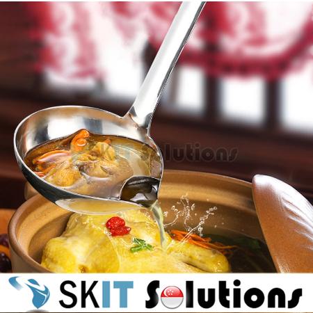 【SKIT SG】Stainless Steel Filter Oil Spoon Colander Oil Soup Separator ...