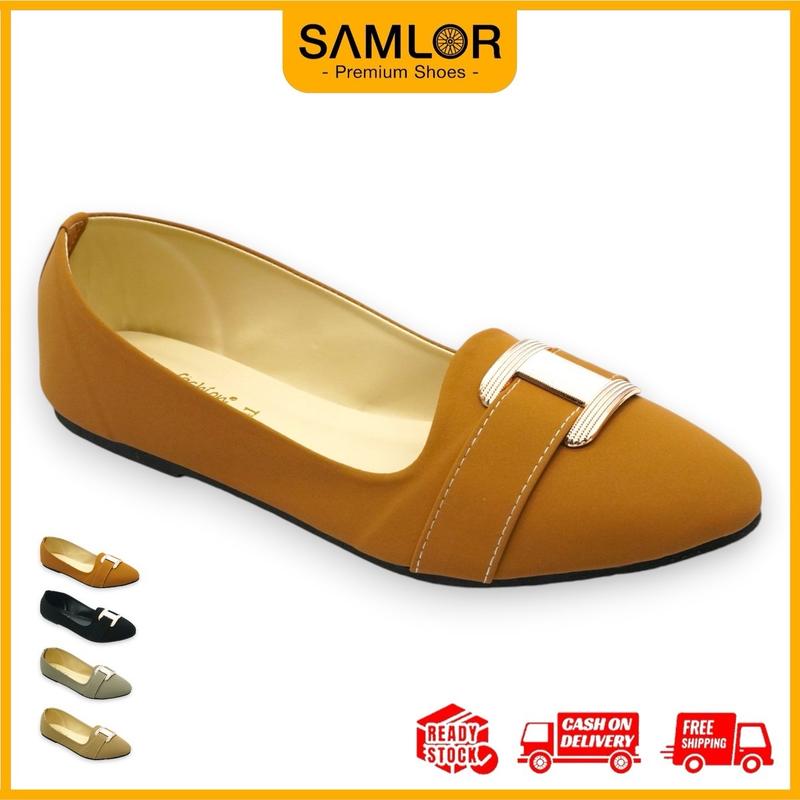 SAMLOR BP-355 Premium Saiz Normal Saiz Besar Flats Tajam Depan - TikTok ...