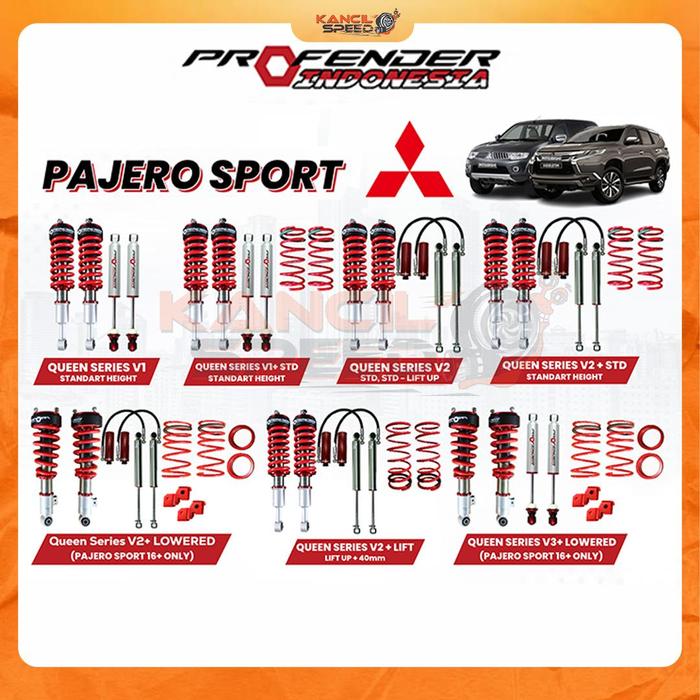 Jual Shock Coilover Profender Queen Series Pajero Sport Shockbreaker ...