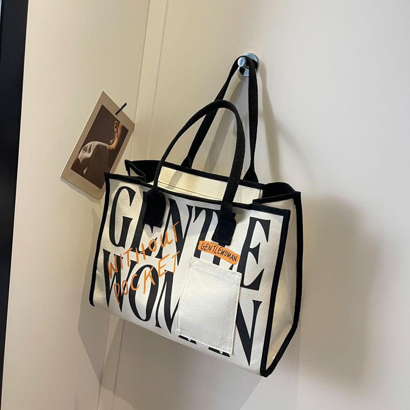 Beg Tangan untuk Wanita Bags , GENTLEWOMAN, Beg Tote Kanvas - TikTok ...
