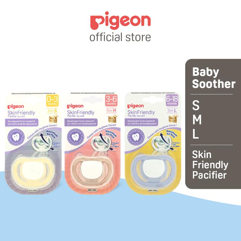 PIGEON Skin Friendly Pacifier (S/M/L) - TikTok Shop Malaysia