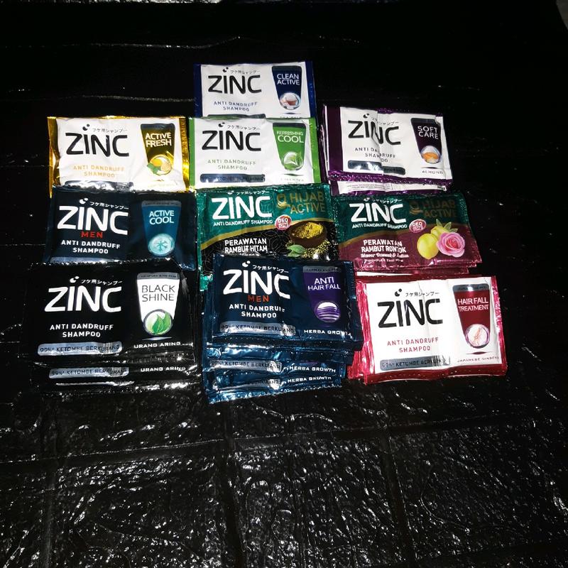 Zinc Shampoo Anti Ketombe 6 Renteng Isi 72 Sachet - Shop | Tokopedia