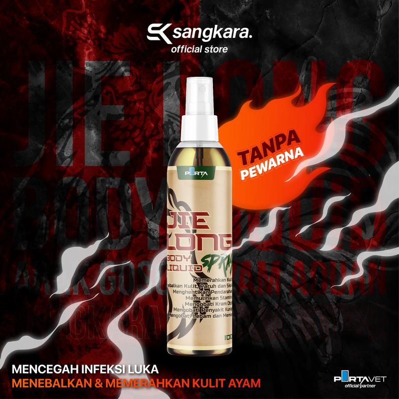 JIE LONG (BODY LIQUID) 100ml - Arak Gosok Khusus Ayam Aduan Laga - Shop | Tokopedia